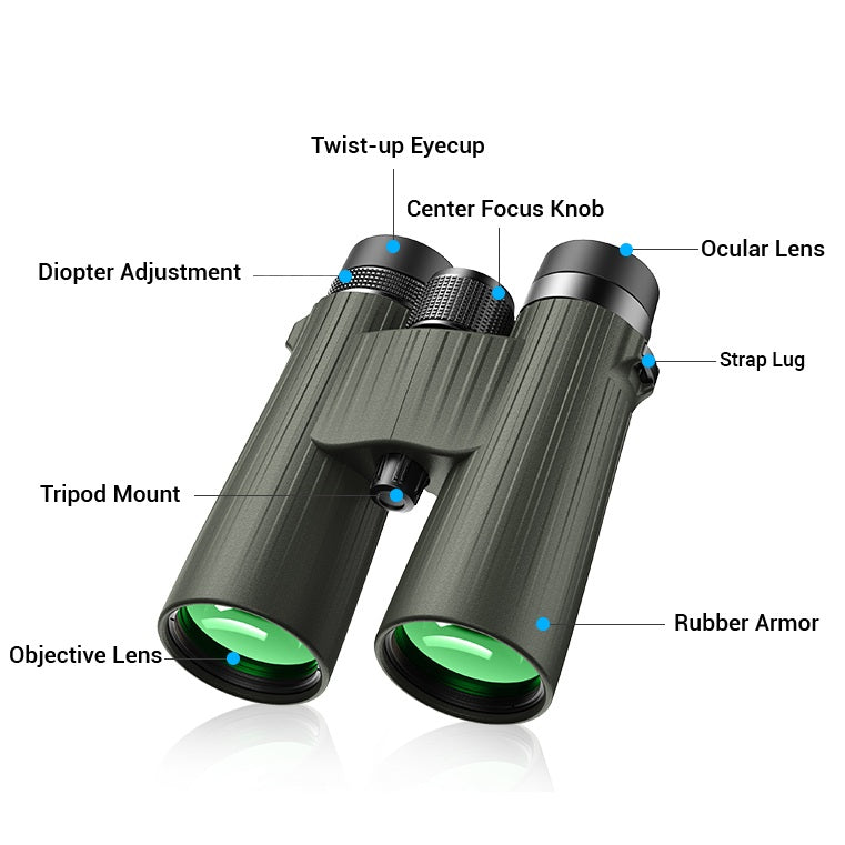 12x Zoom Waterproof Adventure Binoculars | CamGo