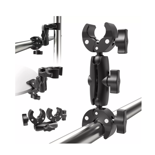 Dual 3 Way Super Clamp Mount for Insta360 | CamGo